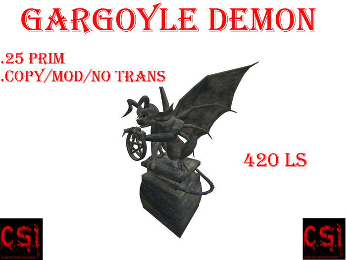 Second Life Marketplace - Gargoyle Demon (box)
